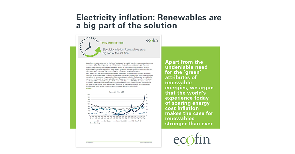 Electricity inflation: Renewables are a big part of the solution